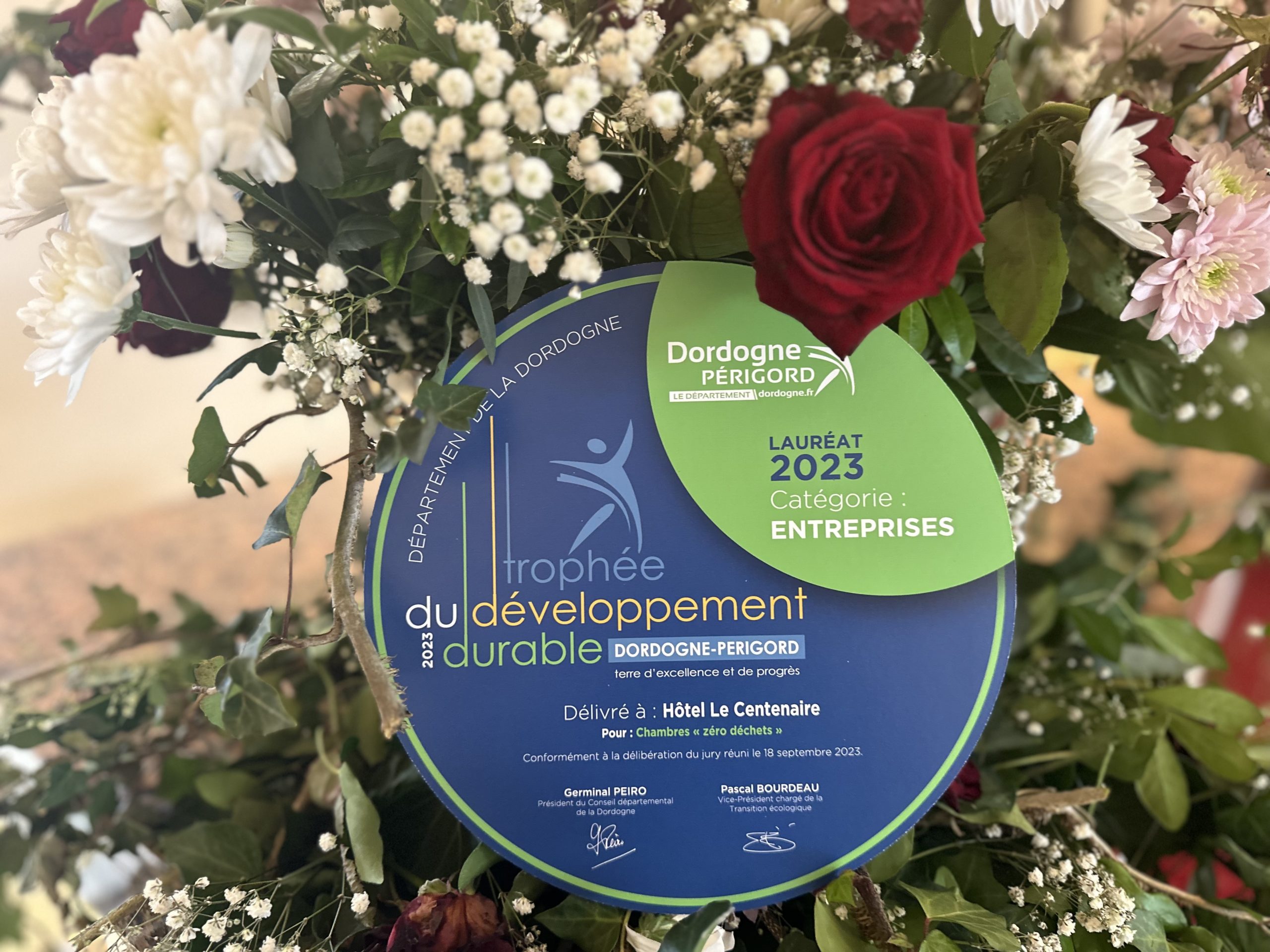 2023 Sustainable Development Trophy – Zero Waste Room - Hôtel du Centenaire
